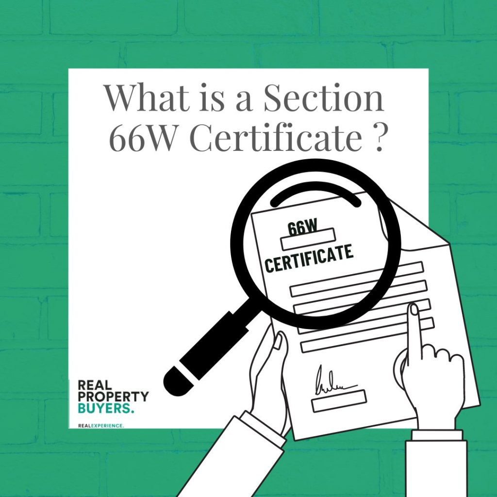 What is a 66W Certificate? - Real Property Buyers